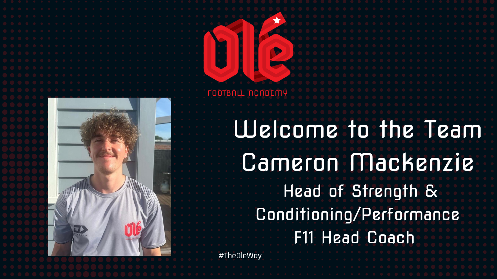 Olé FA has named Cameron Mackenzie as Head of Strength and Conditioning ...